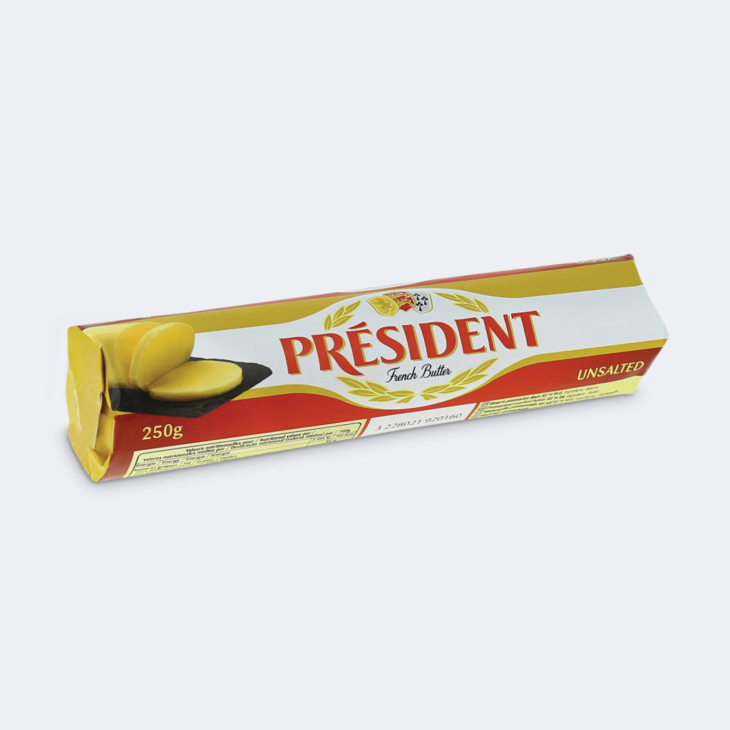 Président® Unsalted Butter Roll 250g | Lactalis Professional | Foodservice