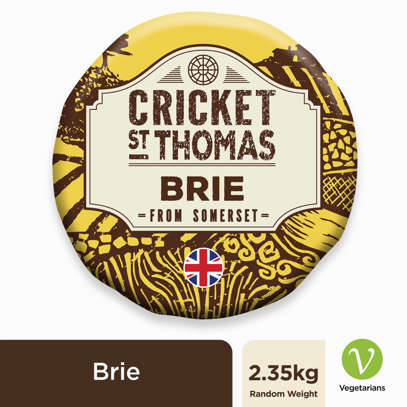 Cricket St Thomas Brie 2.35kg - Lactalis Professional | Foodservice