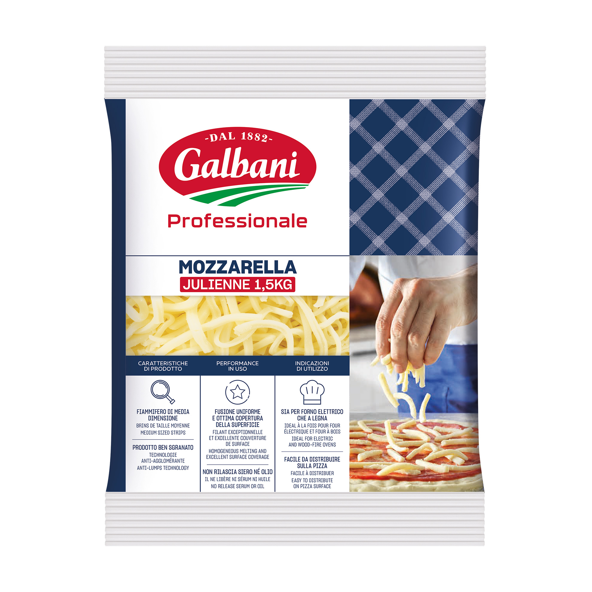 Galbani Professionale Mozzarella Cubetti 2.5kg - Lactalis Professional DE